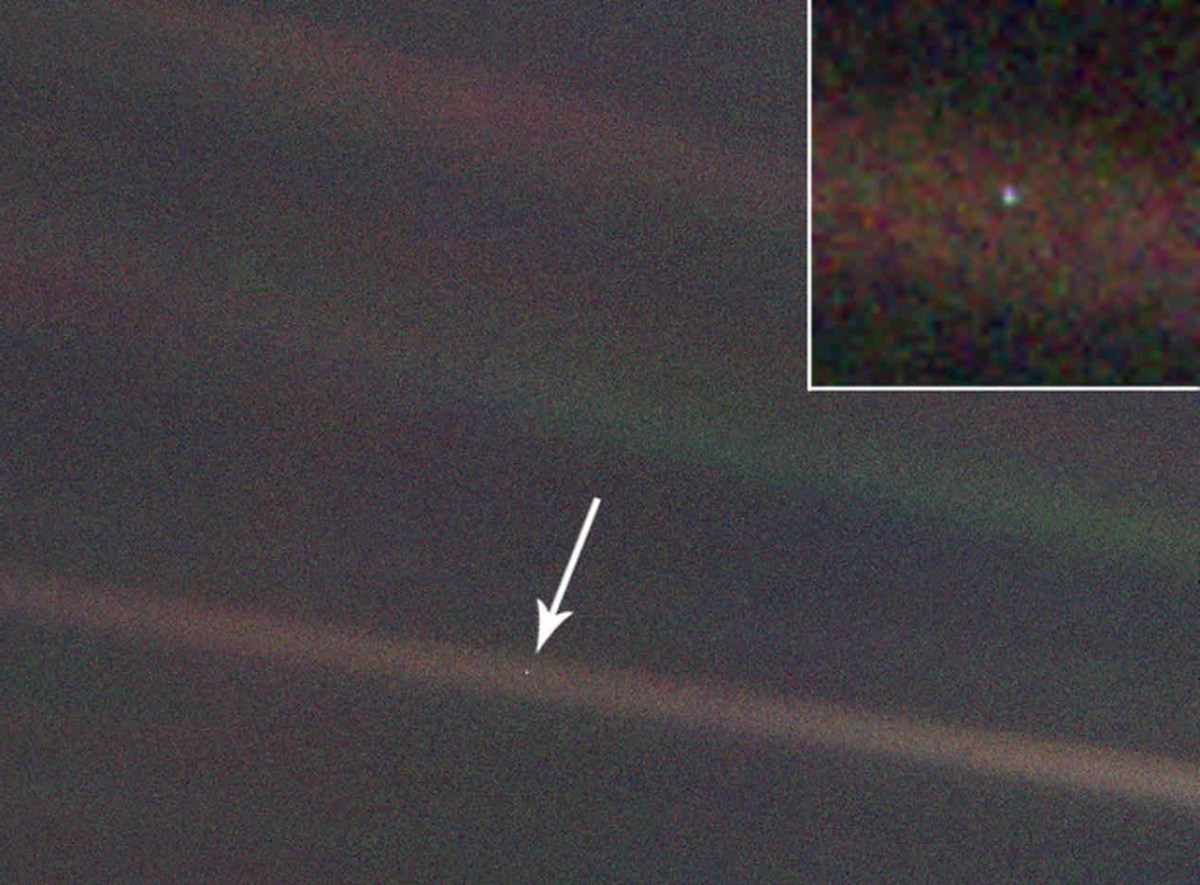 Our pale blue dot in the wake of destruction | Lunatic Laboratories