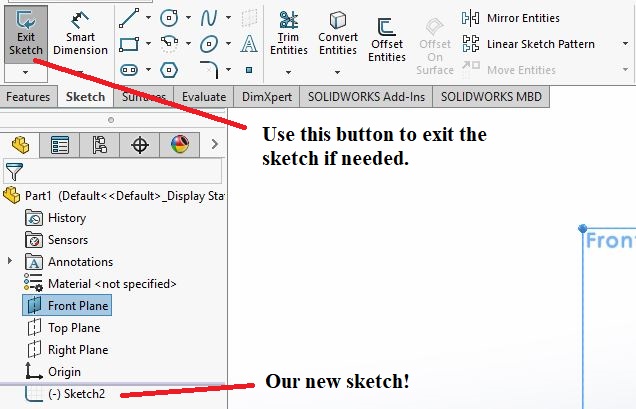 Solidworks sketch menu | Lunatic Laboratories