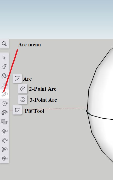 Sketchup – arc menu | Lunatic Laboratories